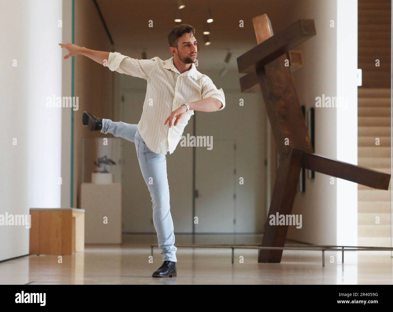 Dancer/choreographer Myles Thatcher poses for a portrait with Joel ...