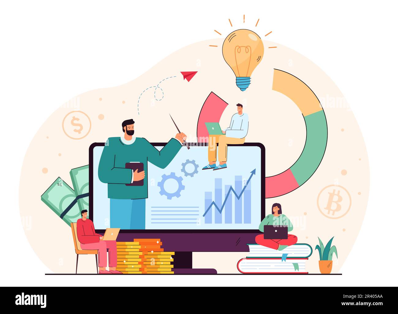 Students laptops Stock Vector Images - Alamy