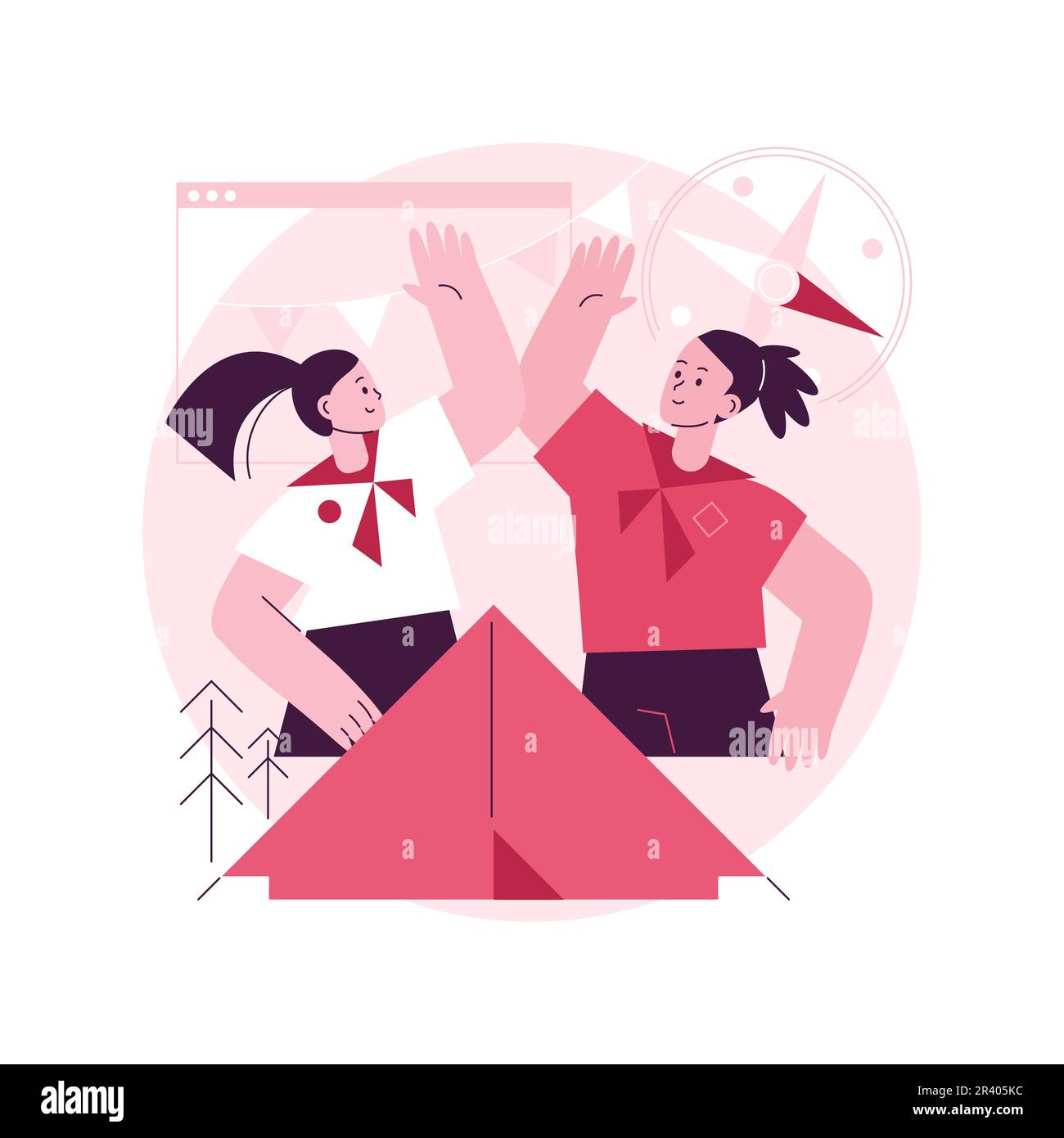 Meet camp Stock Vector Images - Alamy