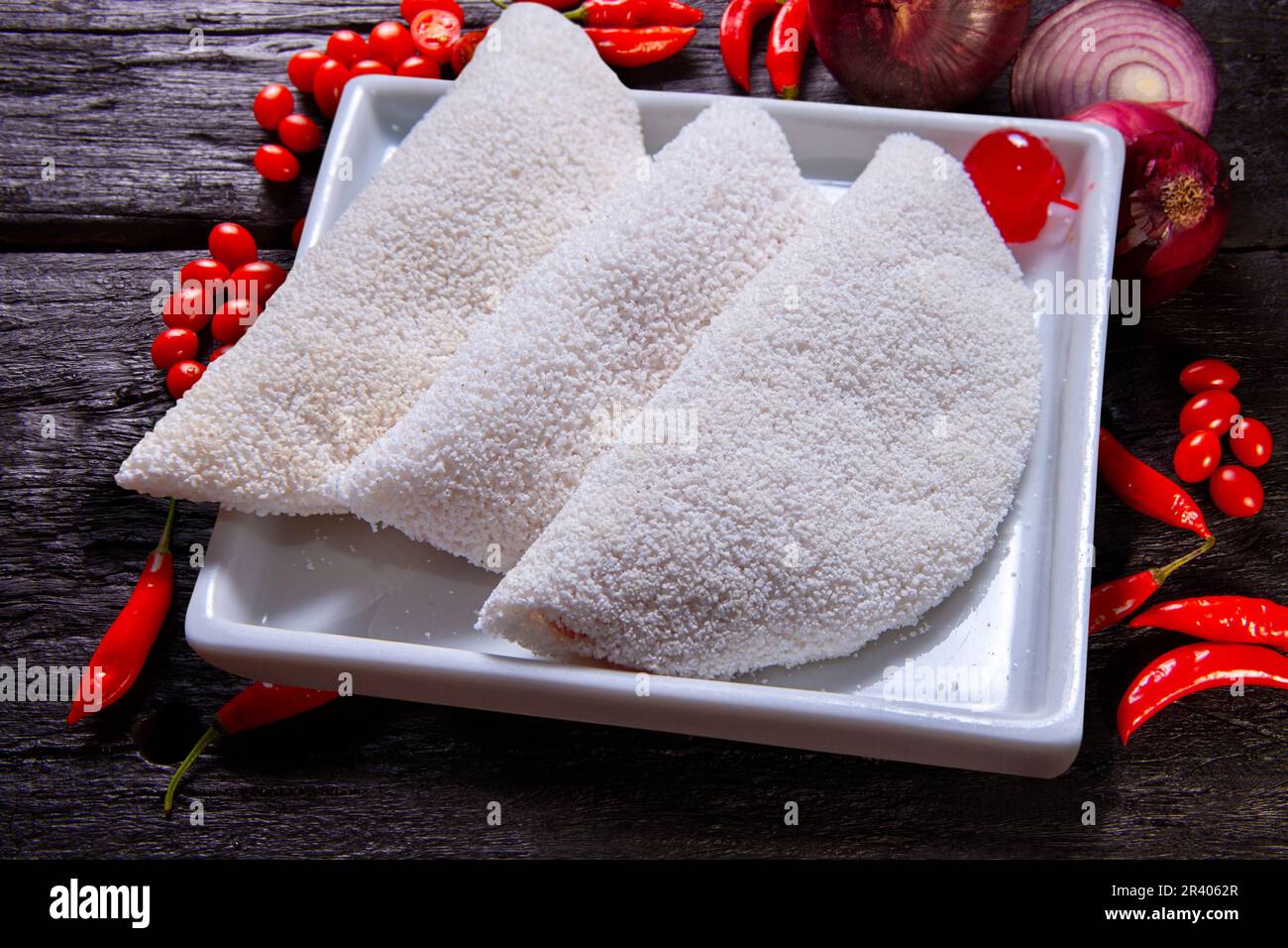 Stuffed tapioca, brazilian food Stock Photo - Alamy