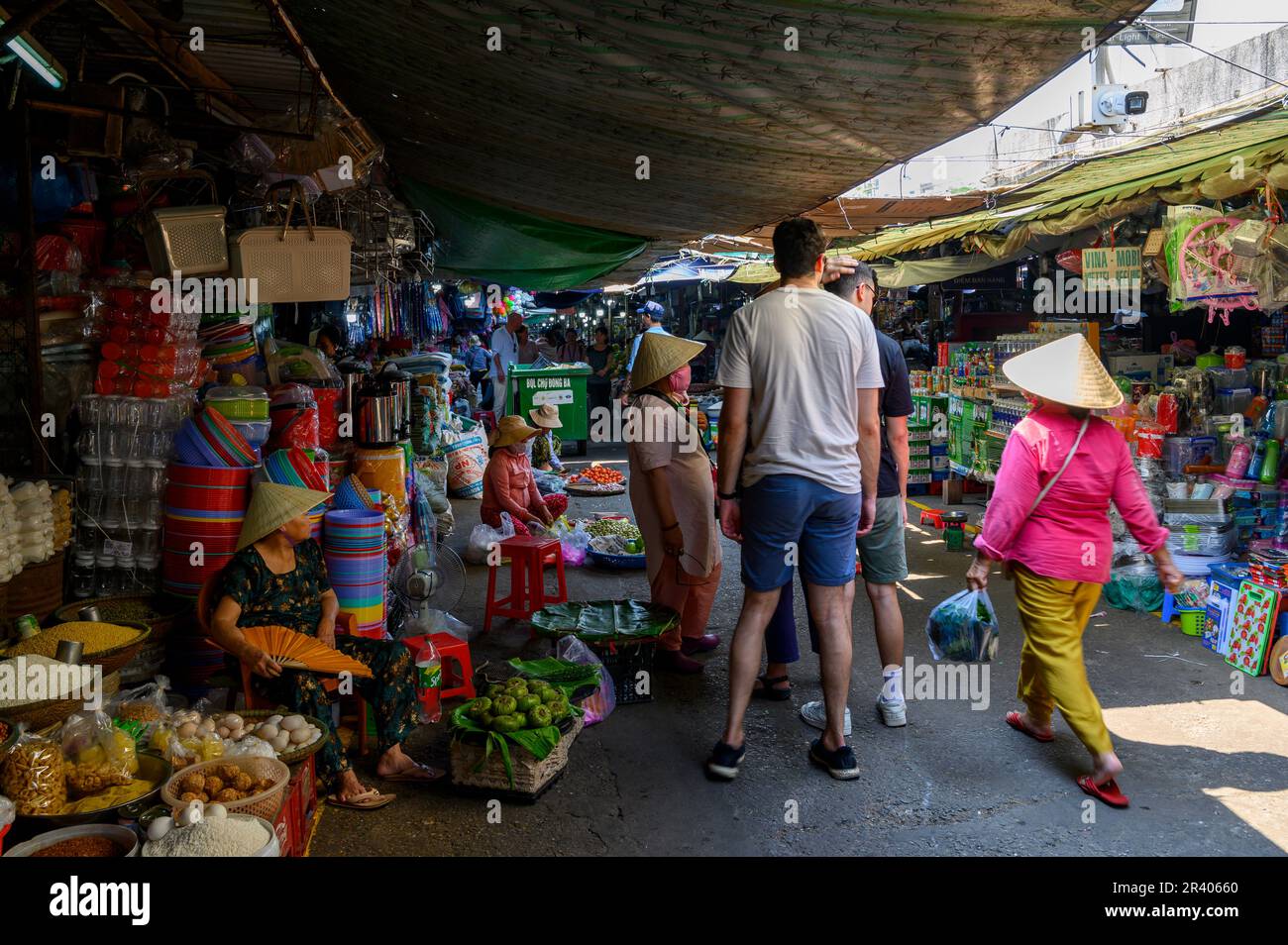 Dong Ba market is the largest in Hue, Vietnam, offering household goods ...
