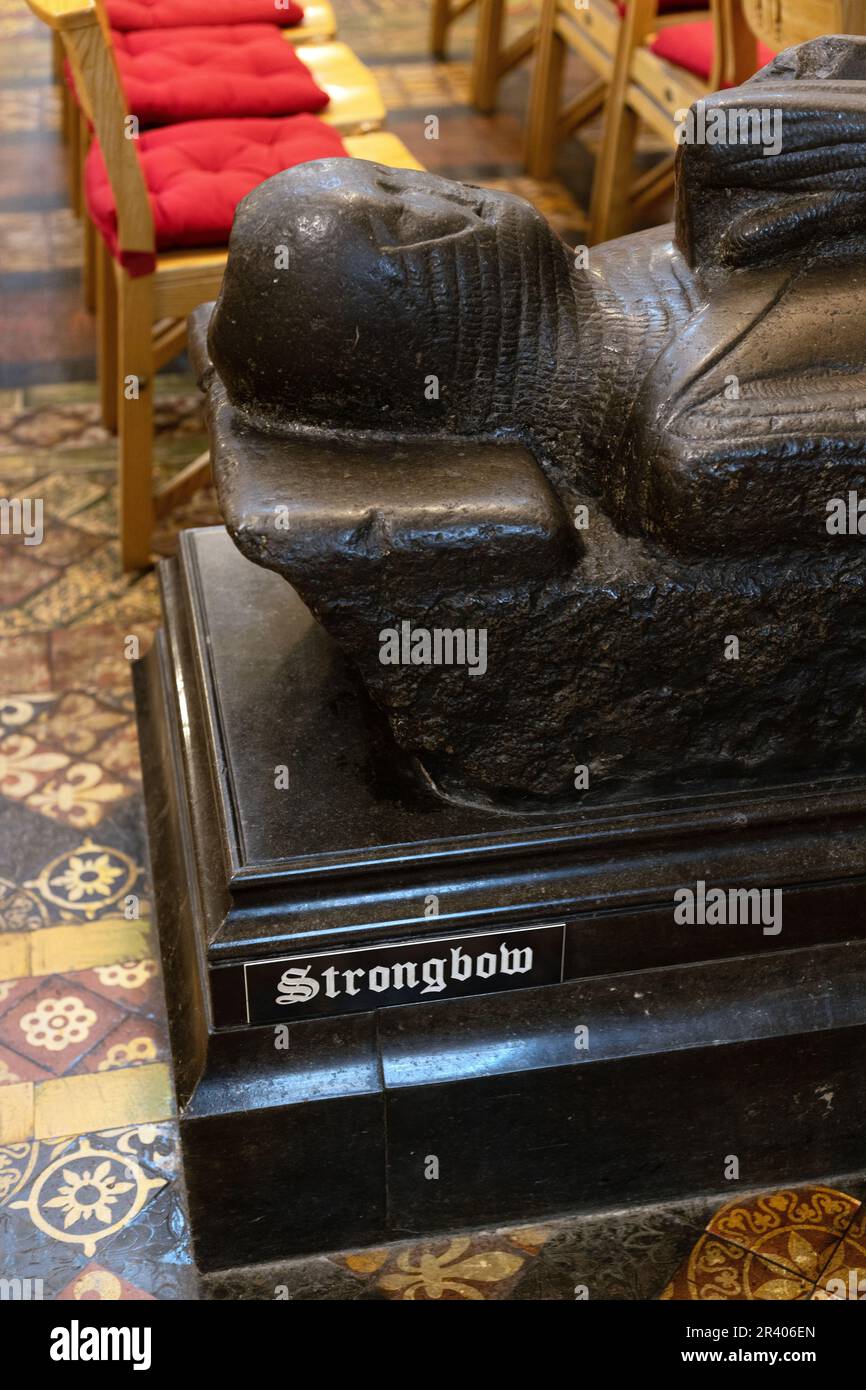 The tomb of Strongbow at Christ Church Cathedral in Dublin, Ireland ...