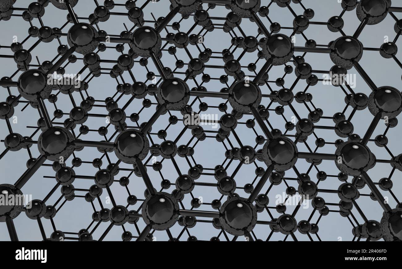 The crystal lattice of graphene. Abstract background Stock Photo - Alamy