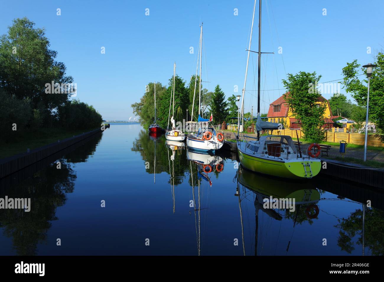 The West Pomeranian Sailing Route, Stepnica Stock Photo - Alamy