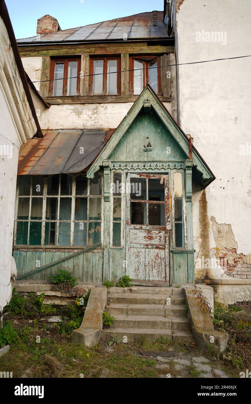 An abandoned old estate in Eastern Europe Stock Photo - Alamy