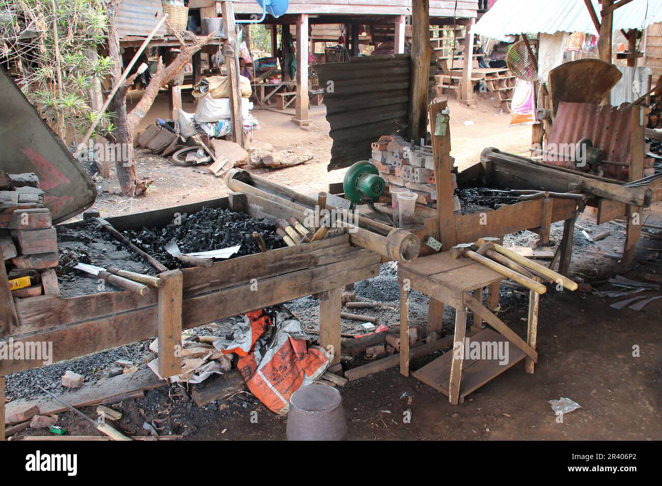 forge in a village at the bolaven plateau in laos Stock Photo - Alamy