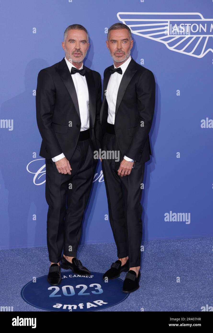 Dean Caton, left, and Dan Caton pose for photographers upon arrival at ...