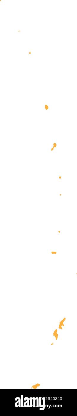 ORANGE CMYK color map of NORTHERN MARIANA ISLANDS, USA Stock Vector ...