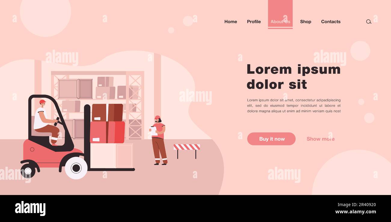 Box warehouse industry business Stock Vector Images - Alamy