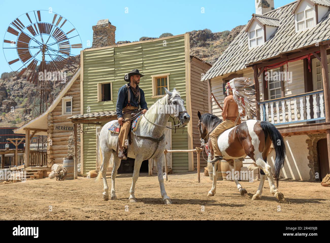Gran Canaria - April 2023: Sioux City park showcases horse riding shows ...