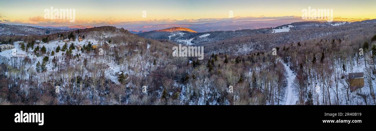 January winter scenes from banner elk north carolina Stock Photo - Alamy