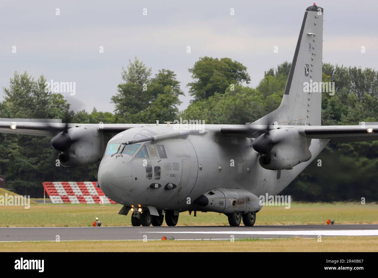 A C-27J Spartan of the Italian Air Force taking off, Fairford, England ...