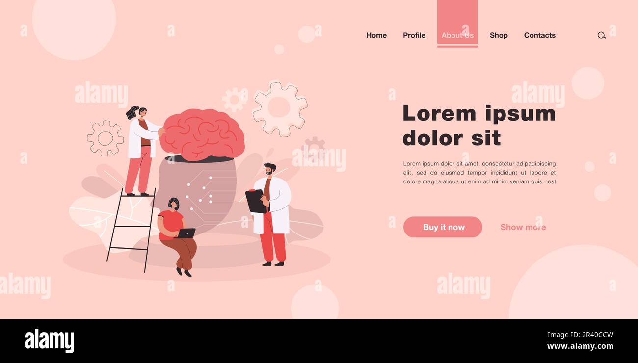 Tiny people learning artificial intelligence Stock Vector Image & Art ...