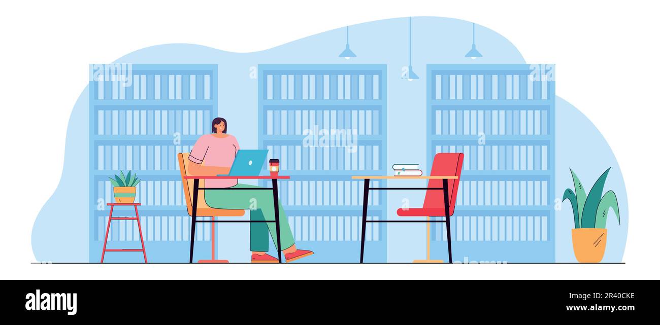 Library room cartoon hi-res stock photography and images - Alamy