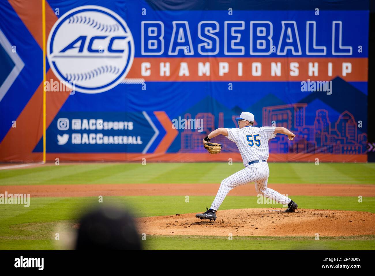 Durham, NC, USA. 25th May, 2023. Pittsburgh Panthers pitcher Logan ...