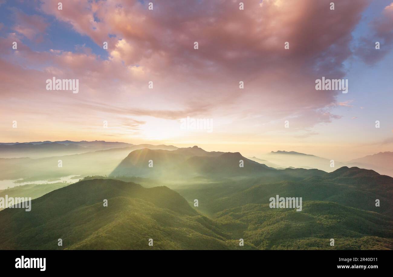 Adams peak view Stock Photo - Alamy