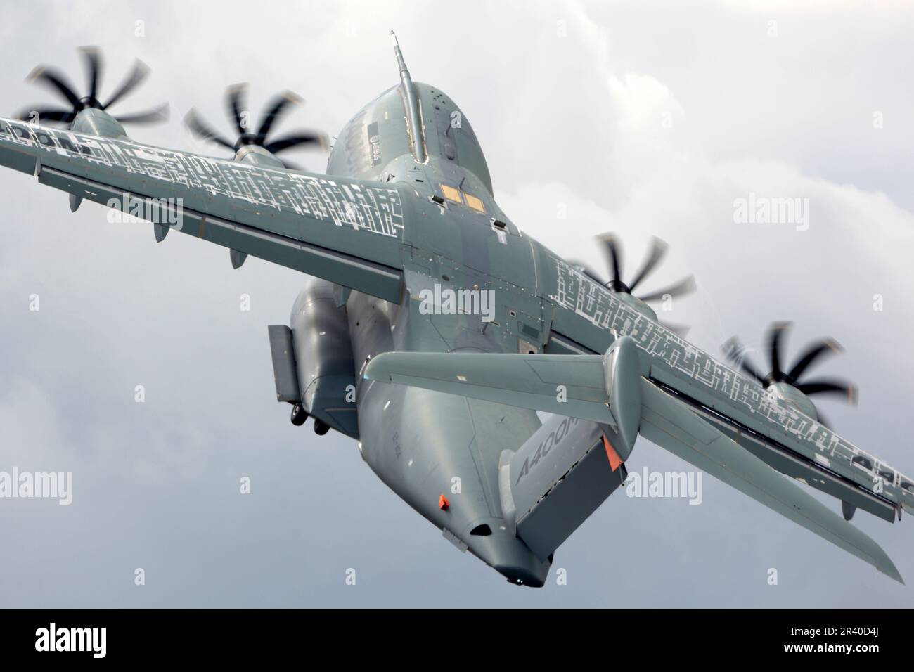 A400M military transport airplane taking off Stock Photo - Alamy