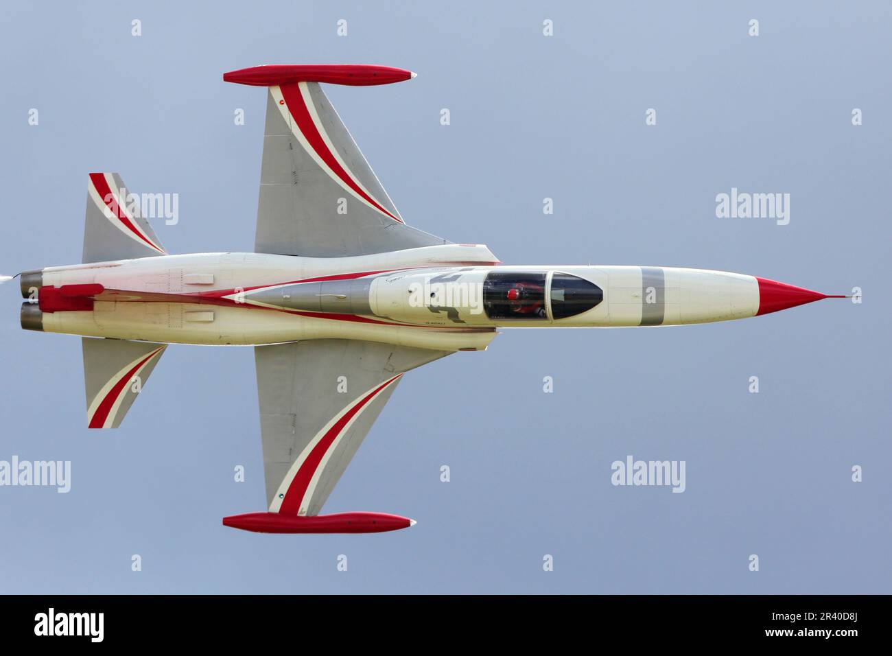 A F-5 Freedom Fighter/Tiger II jet fighter of the Turkish Stars in ...