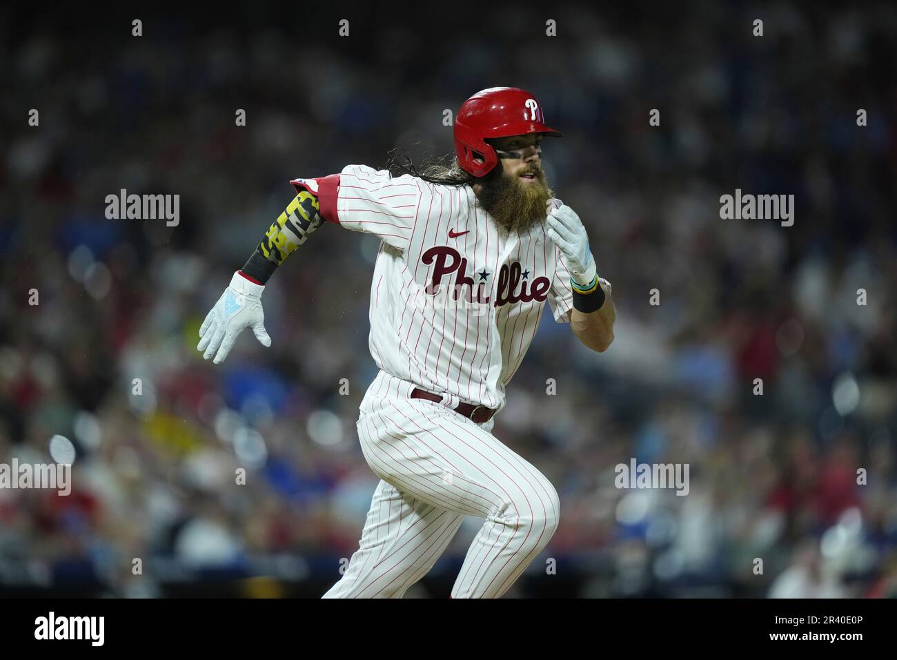 Philadelphia Phillies' Brandon Marsh during the fifth inning of a ...