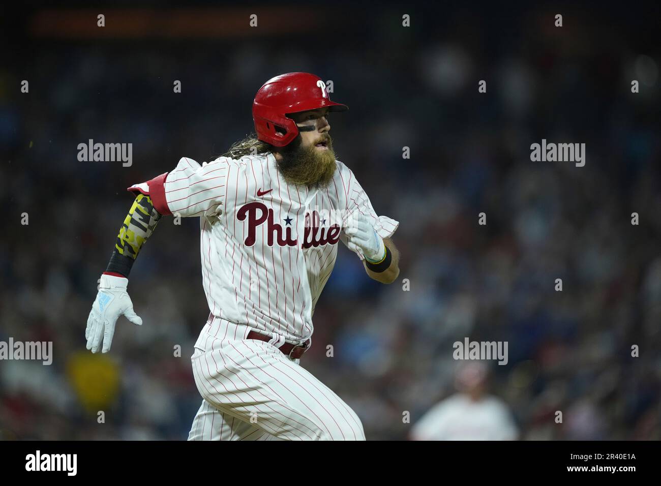 Philadelphia Phillies' Brandon Marsh during the fifth inning of a ...