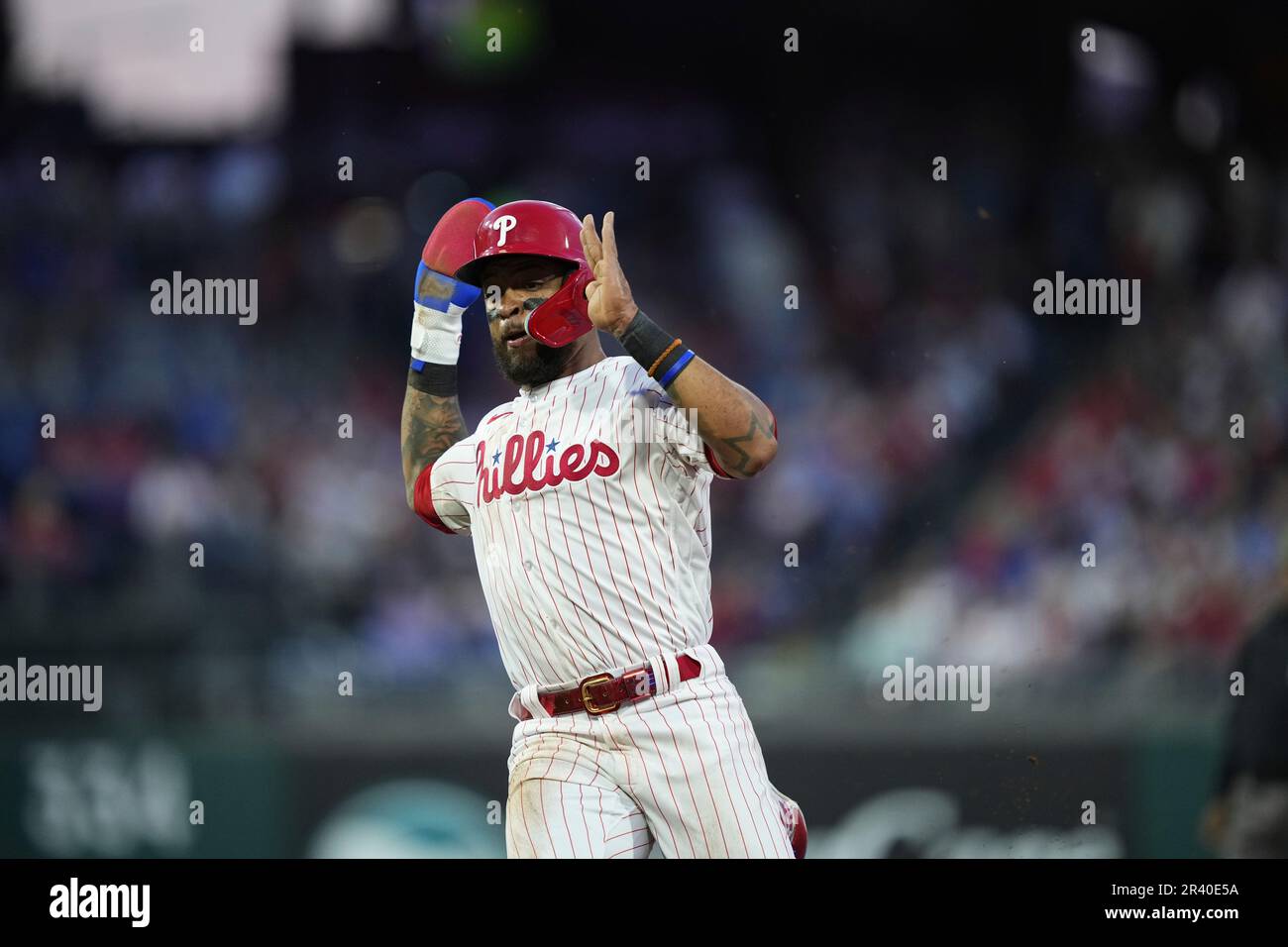 Philadelphia Phillies' Edmundo Sosa during the third inning of a ...
