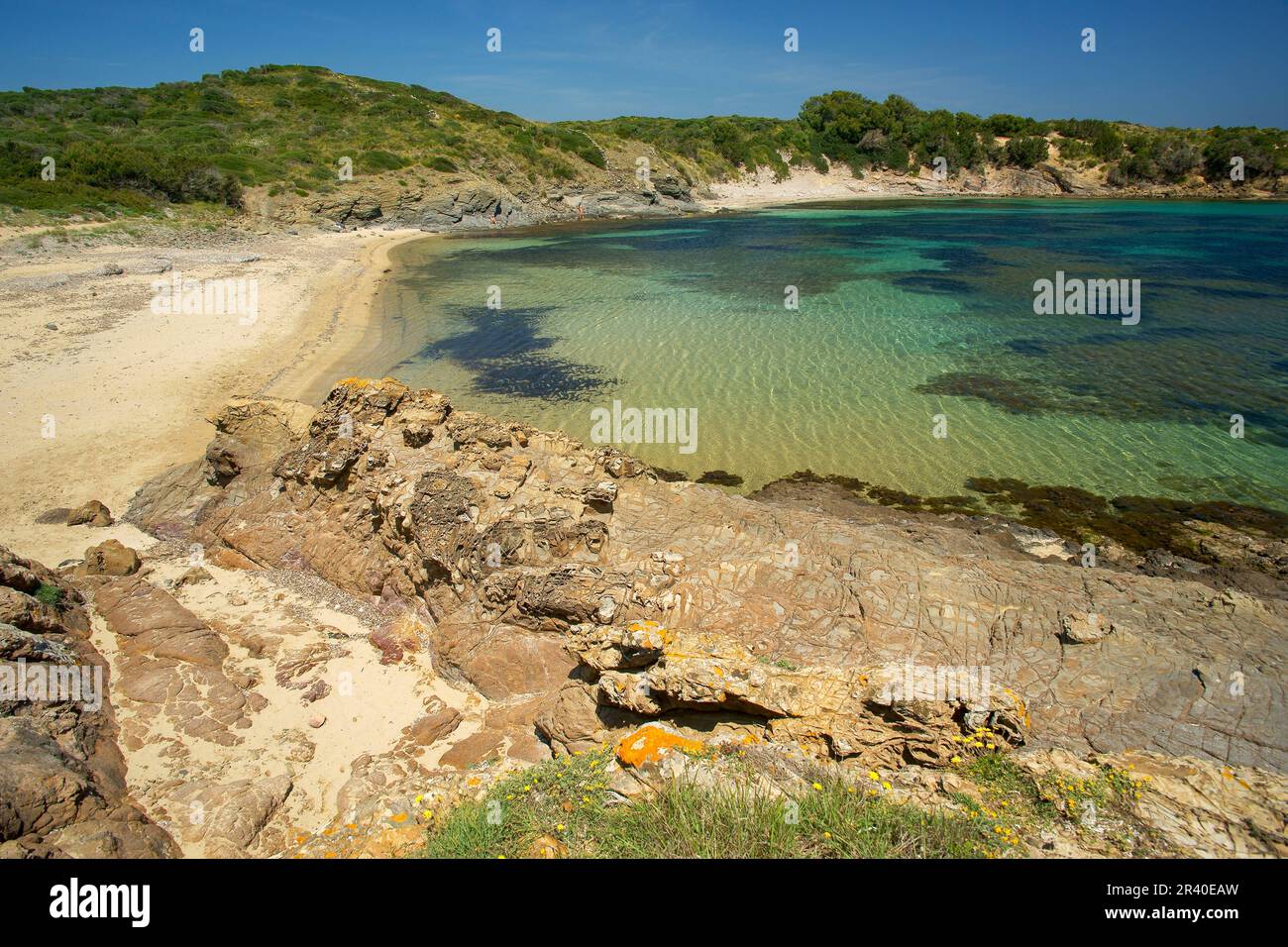 Cala Tamarells.Parc natural de s' Albufera des Grau.Menorca.Reserva de ...