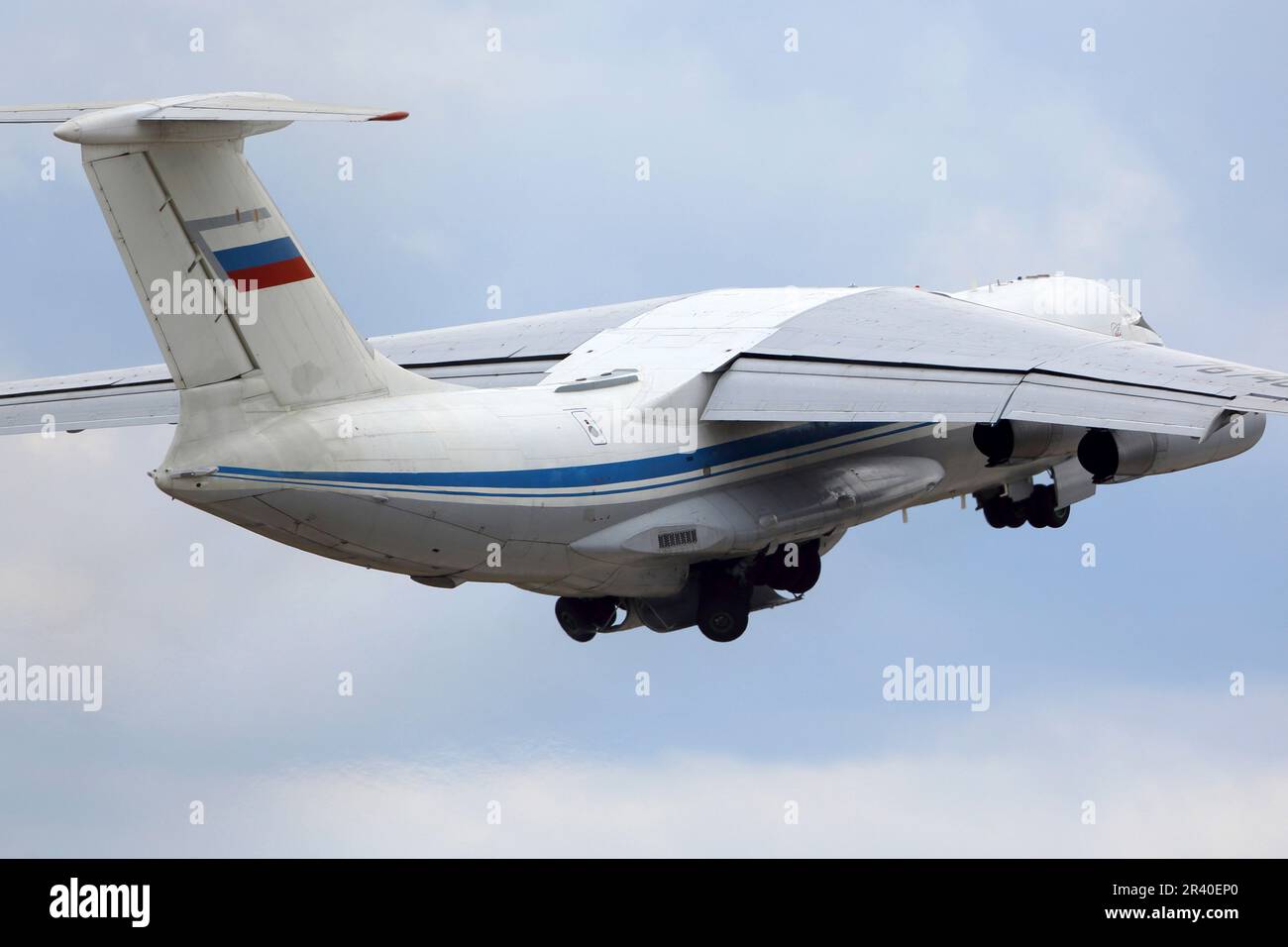 An IL-76MD-M upgraded transport aircraft of the Russian Air Force ...
