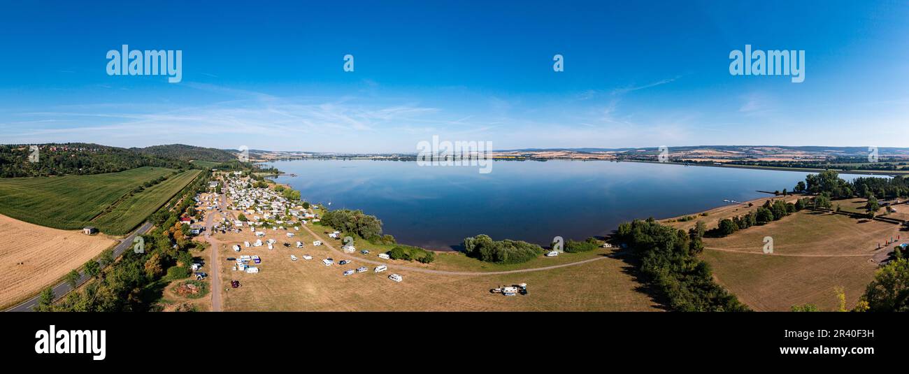 Camping Kelbra Reservoir Thuringia Stock Photo - Alamy