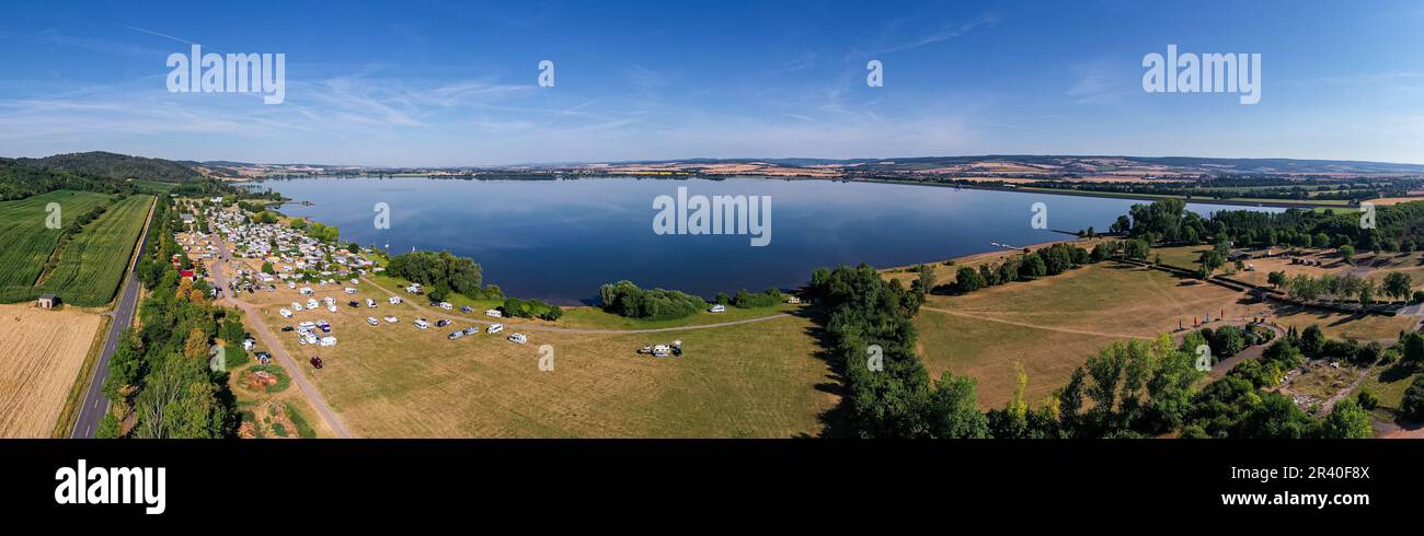 Camping Kelbra Reservoir Thuringia Stock Photo - Alamy