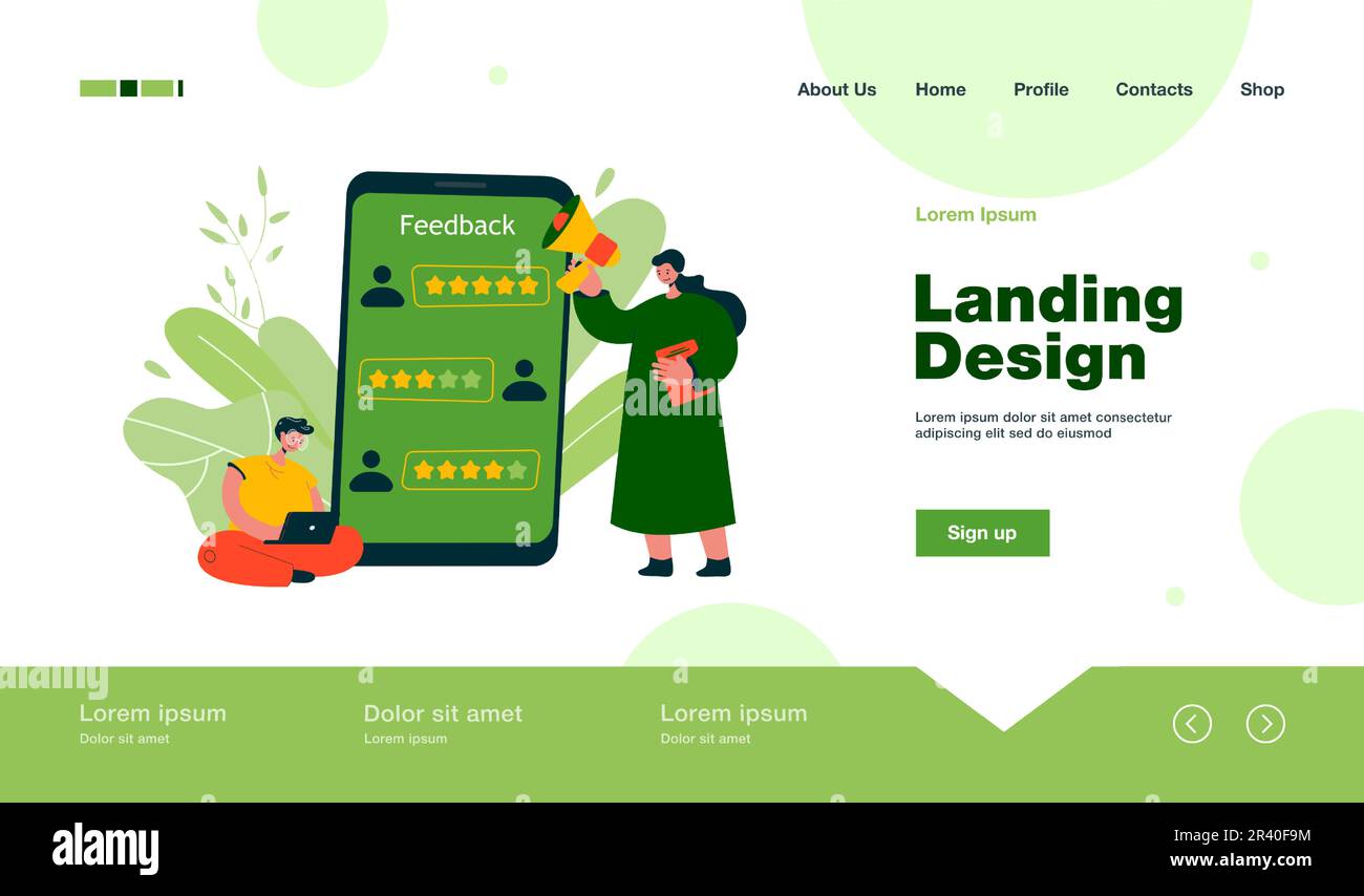 Computer feedback business people Stock Vector Images - Alamy