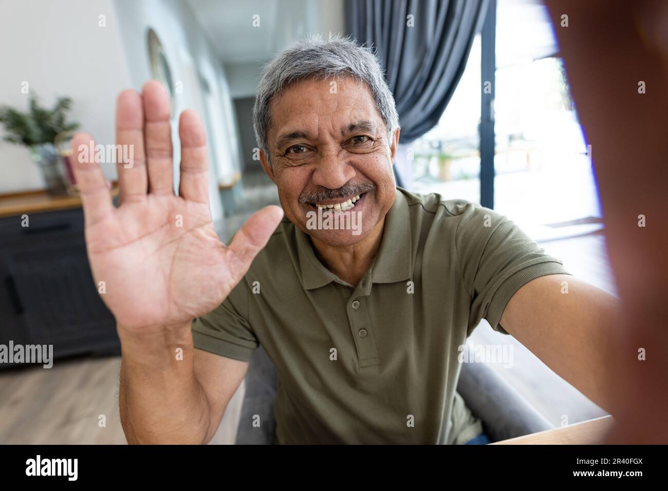 Stop Man Waving Hands