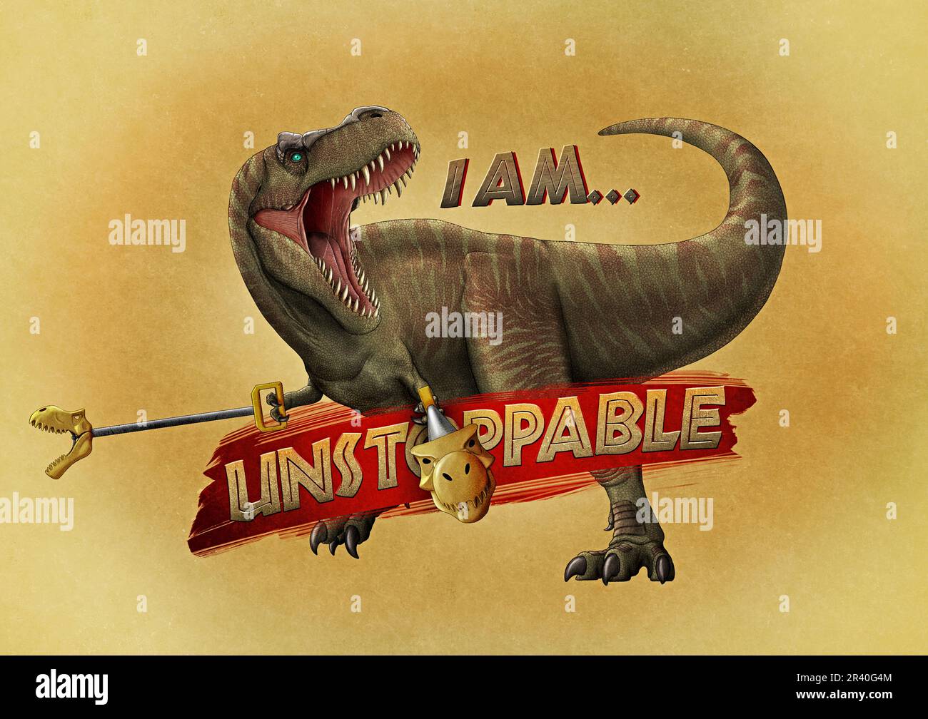 T. rex with arm extensions Stock Photo - Alamy