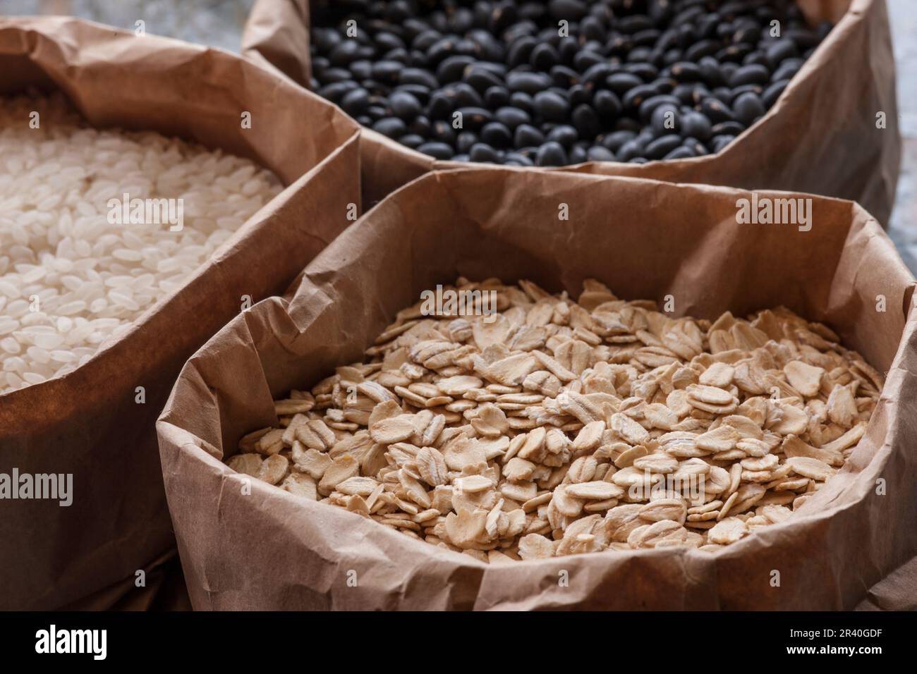 Display of food grains hi-res stock photography and images - Alamy