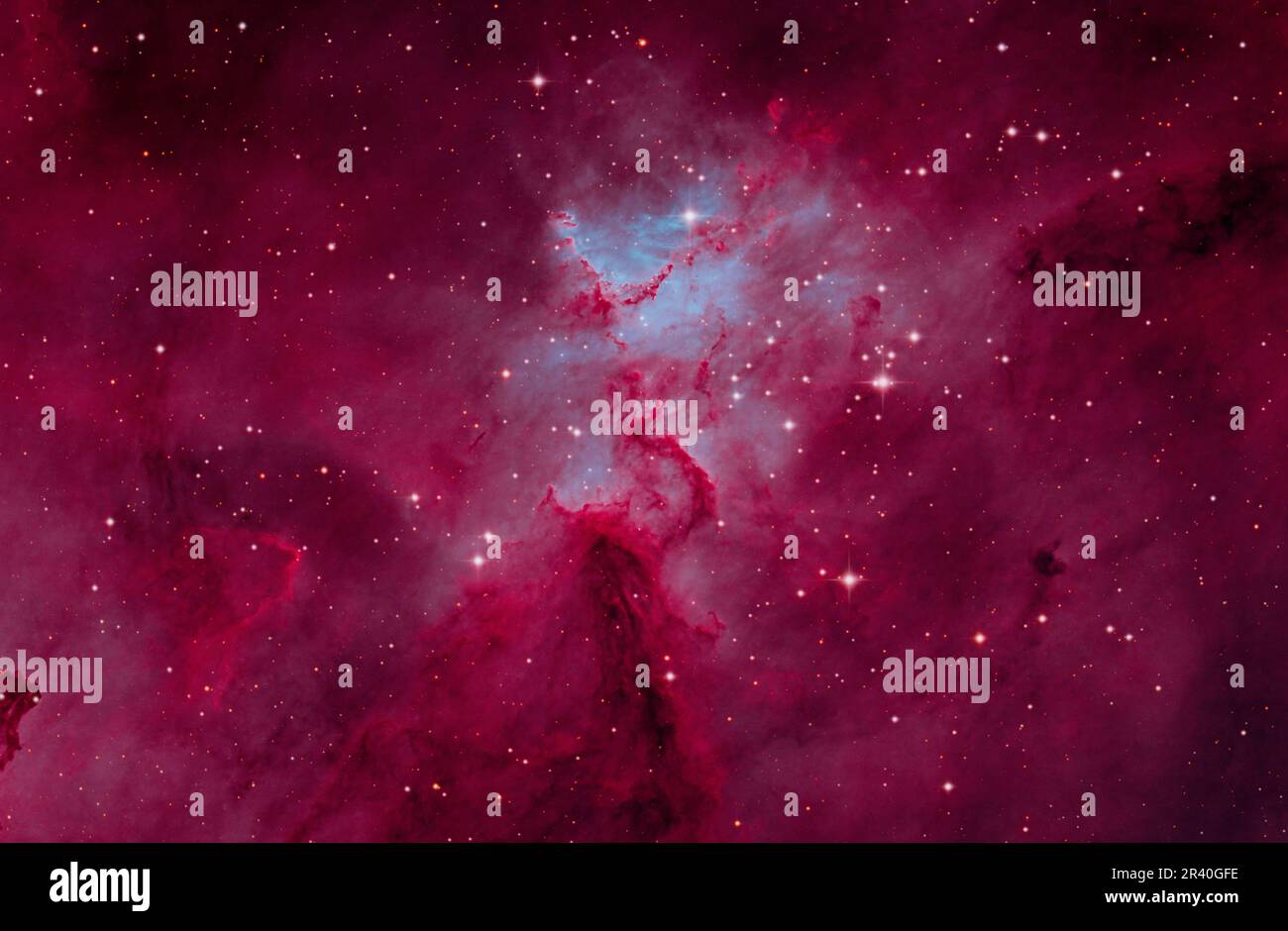IC 1805, an emission nebula in the constellation Cassiopeia Stock Photo ...