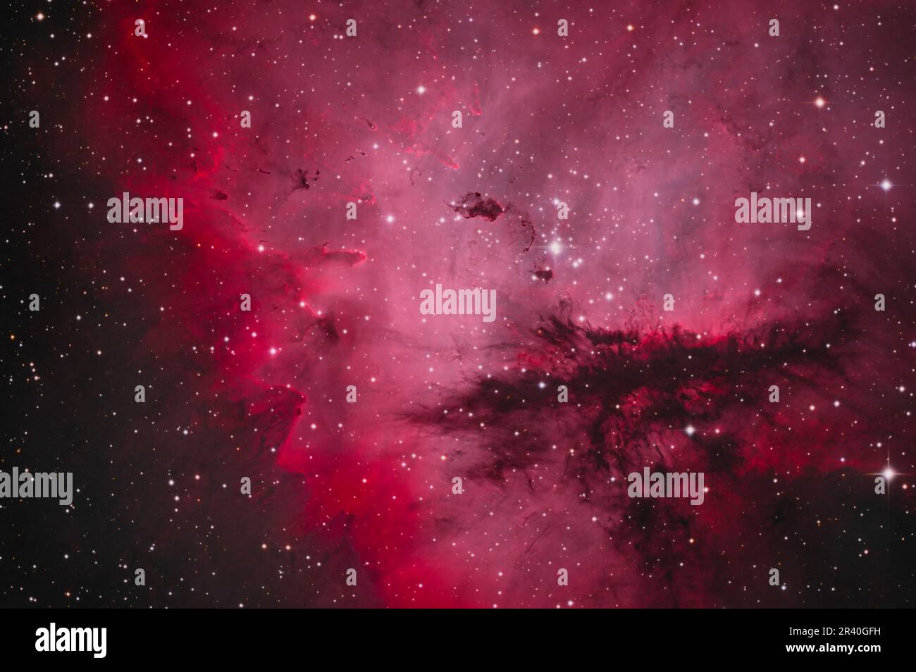 NGC 281, an emission nebula in the constellation Cassiopeia Stock Photo ...