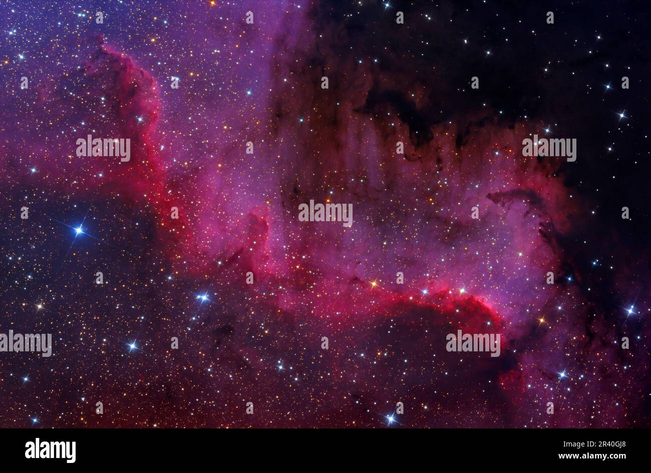 The Cygnus Wall of the North America Nebula, NGC 7000 Stock Photo - Alamy