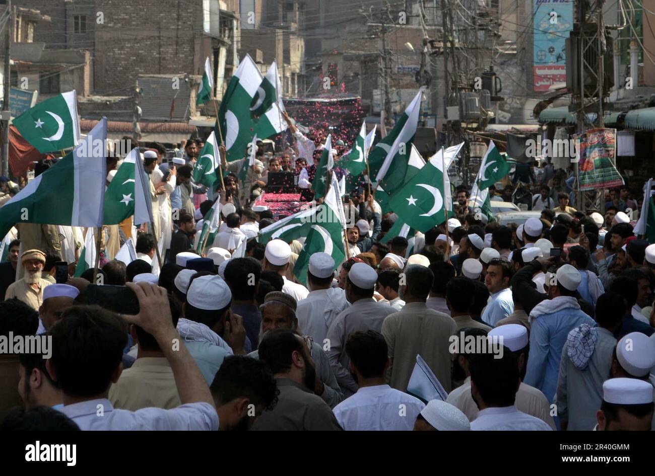Traders are holding rally to pay tribute to martyrs of Pakistan on the ...