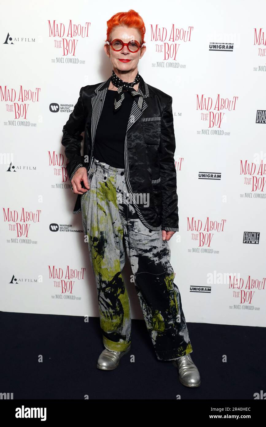 Sandy Powell attending the world premiere of Mad About the Boy - The ...