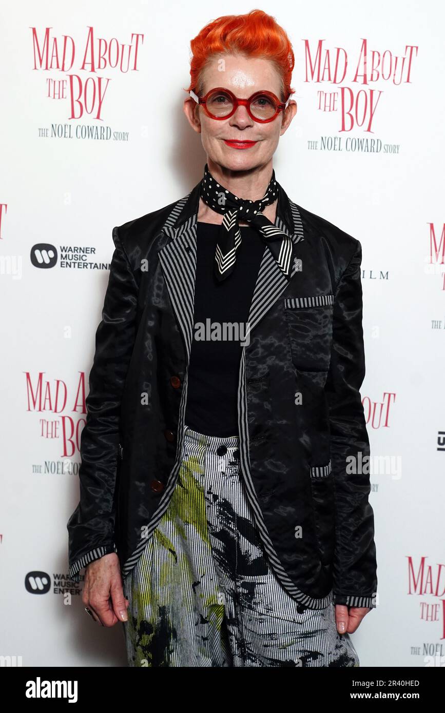 Sandy Powell attending the world premiere of Mad About the Boy - The ...