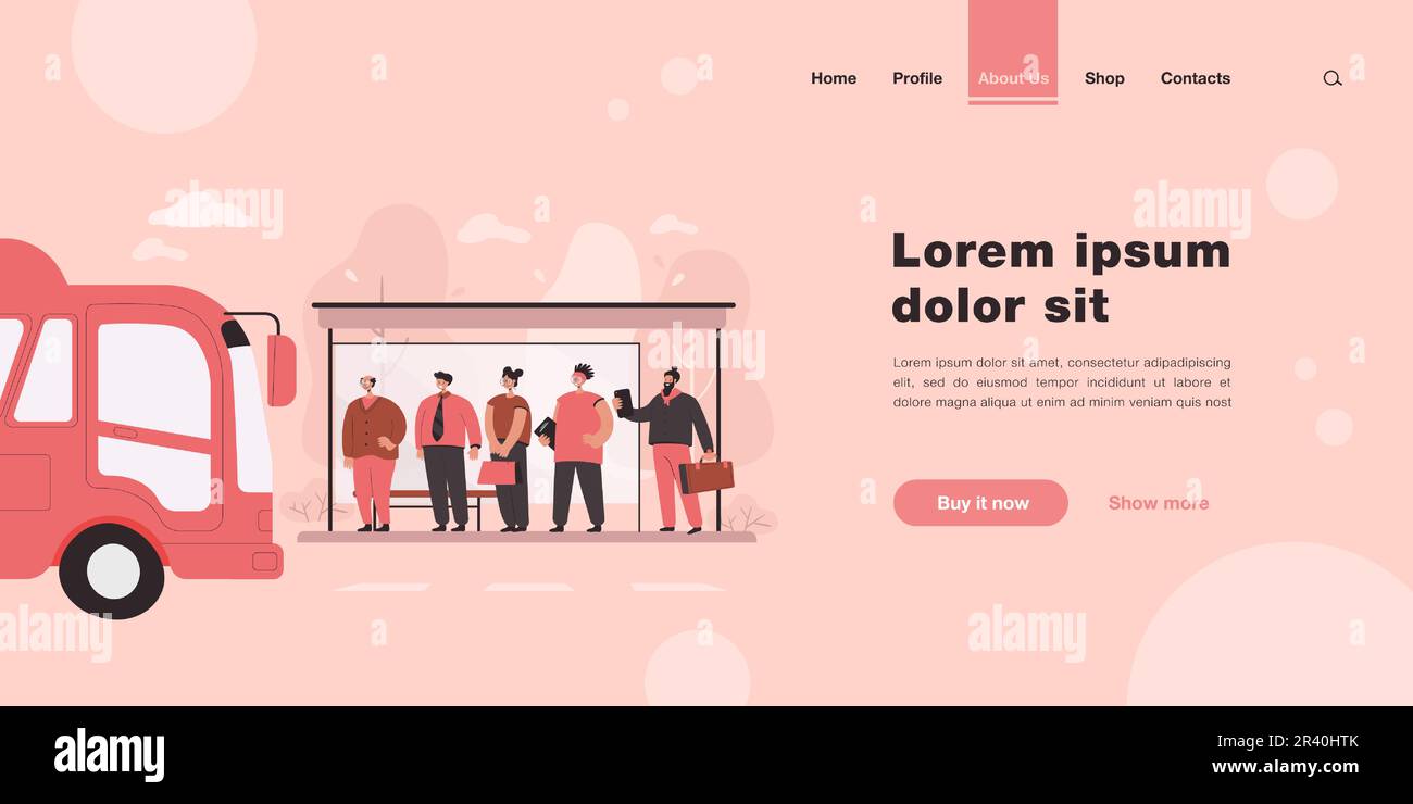 Waiting outside station Stock Vector Images - Alamy