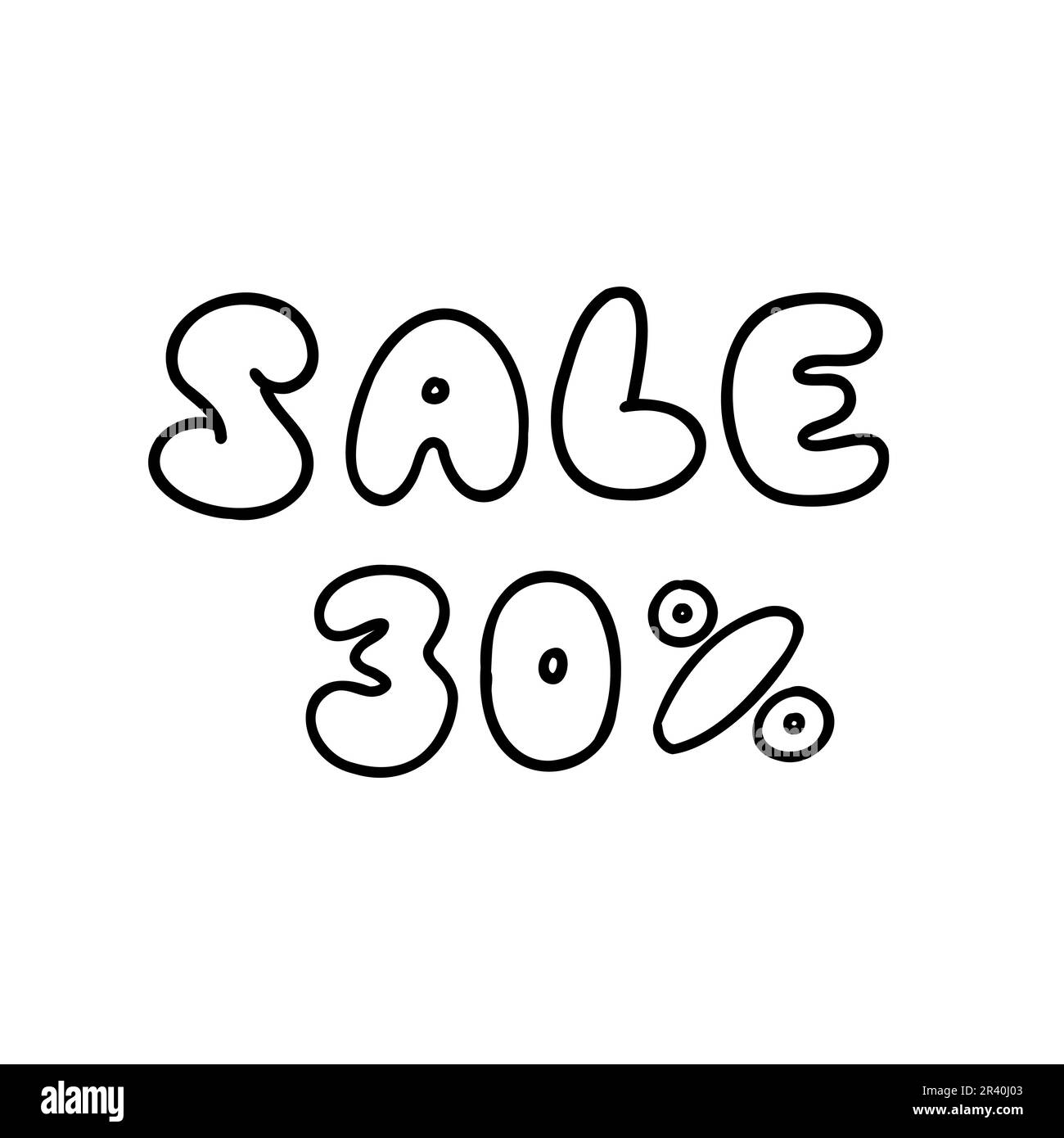 Hand made 30 percent sale black ink discount logo special offer ...