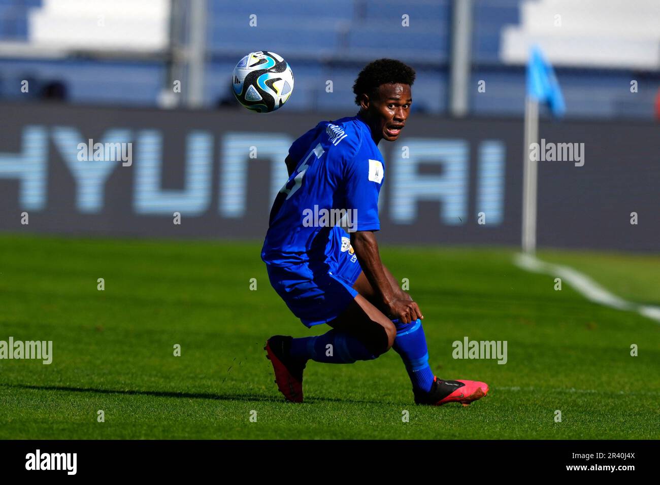 Fiji's Sakiusa Saqiri controls the ball during a FIFA U-20 World Cup ...