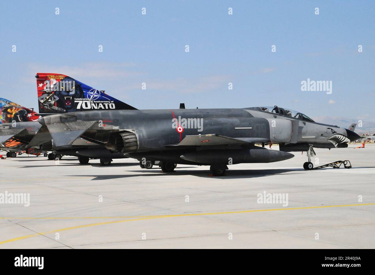 Turkish Air Force F-4E Phantom at Konya Air Base, Turkey, with special ...