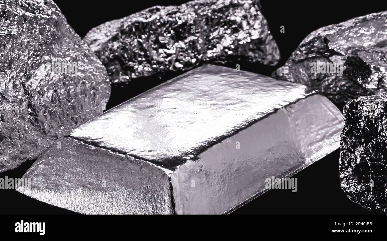 aluminum nugget, ore used in the industry as a structural material in ...