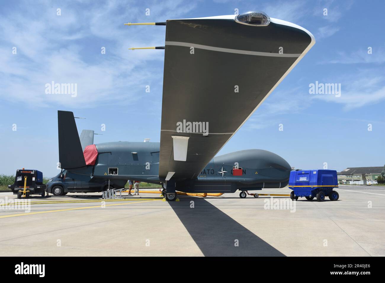 NATO RQ-4D Global Hawk at Naval Air Station Sigonella, Sicily Stock ...