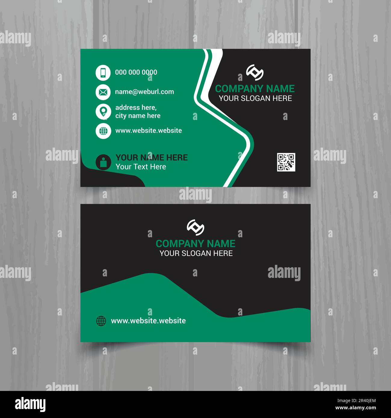 Colorful visiting card design hi-res stock photography and images - Alamy