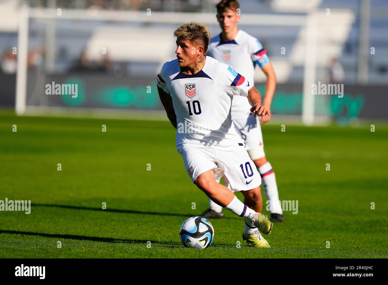 Diego Luna of the United States controls the ball during a FIFA U-20 ...