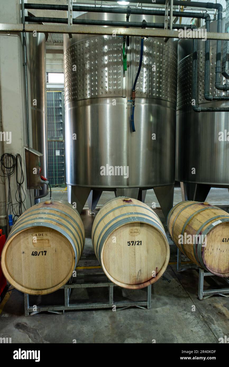 Steel fermentation vats hi-res stock photography and images - Alamy