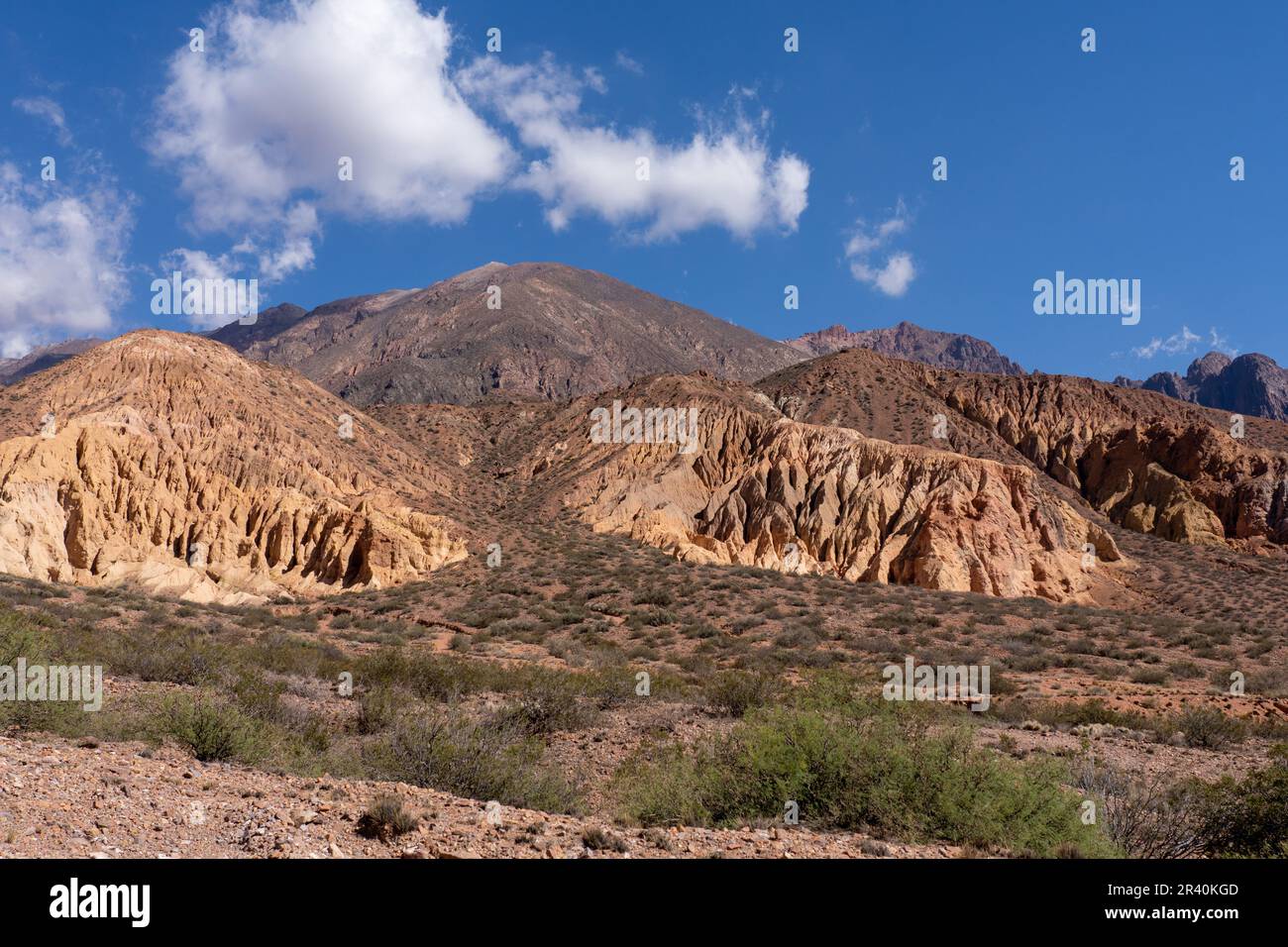 Colorful mineral deposits in the Mendoza River Canyon through the ...