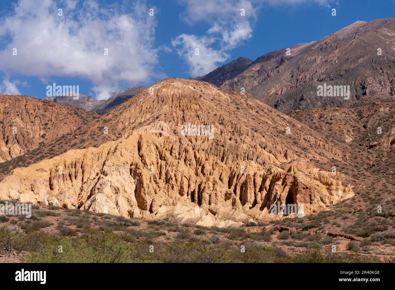 Colorful mineral deposits in the Mendoza River Canyon through the ...